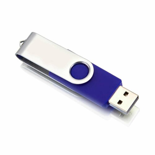 USB флешка, USB flash-накопитель, Флешка Twist, 128 Гб, темно-синяя, арт. F01 USB 3.0