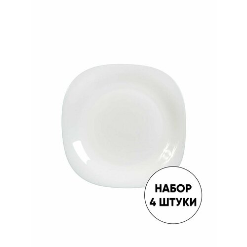 LUMINARC Тарелка десертная, НЬЮ карин, белая, 19СМ, 4шт