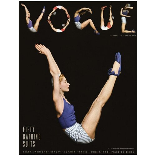 Постер / Плакат / Картина Vogue - Гимнастика 60х90 см в подарочном тубусе