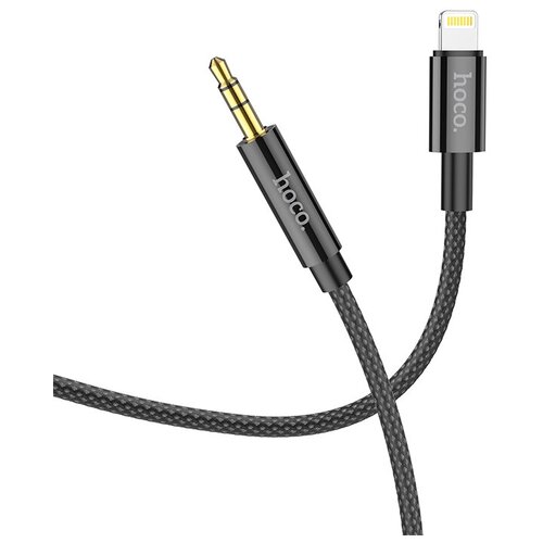 Аксессуар Hoco UPA19 AUX - Jack 3.5 Lightning 8-pin 1m Black 6931474759924