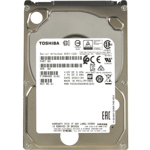 Жесткий диск Infortrend Toshiba Enterprise 2.5" SAS 12Gb/s HDD, 1.8TB, 10000RPM, 1 in 1 Packing 5YW