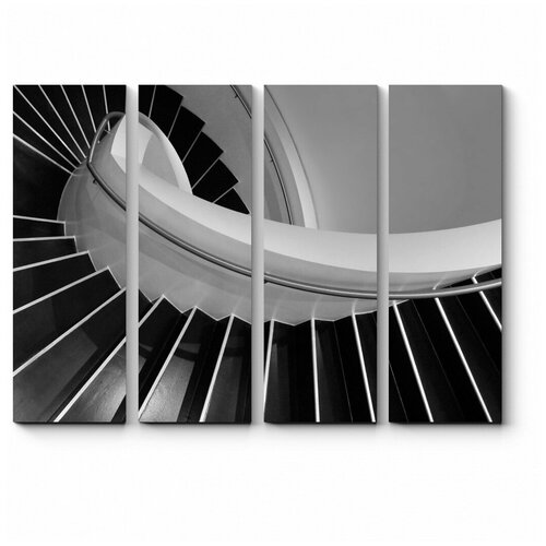 Модульная картина Спиральная лестница в стиле минимализм 200x150