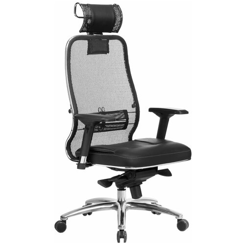 Компьютерное кресло METTA Samurai SL-3.04 для руководителя, обивка: сетка/текстиль, цвет: черный, 10 шт.