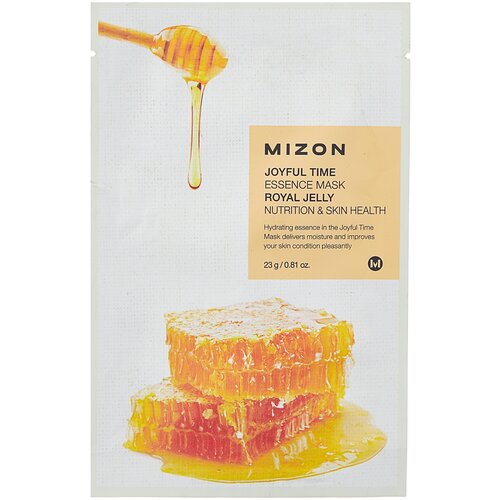 Mizon Joyful Time Essence Mask Royal Jelly тканевая маска с экстрактом маточного молочка, 23 г, 23 мл