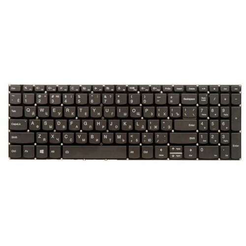 PC5CB-RU / клавиатура для ноутбука Lenovo IdeaPad S340-15API, S340-15, S340-15IML, S340-15IWL, E53-80, V130-15AST,300S-15, S340-15, черная с подсветкой