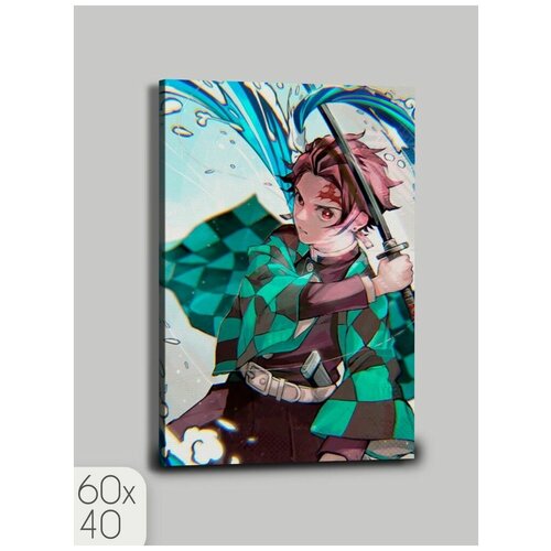 Картина интерьерная на холсте Аниме Клинок рассекающий демонов - 299 В 60x40