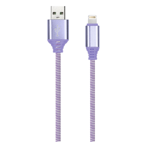 Кабель SmartBuy Socks USB - Lightning, 1 м, фиолетовый