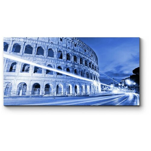 Модульная картина Незабываемый Рим ночью 100x50