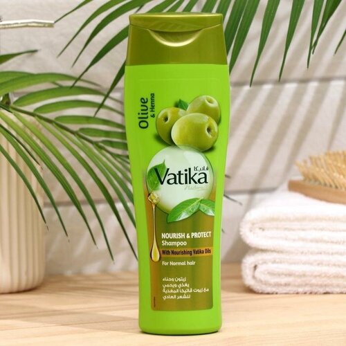 Dabur Шампунь для волос Dabur VATIKA Naturals Nourish & Protect, питание и защита, 200 мл