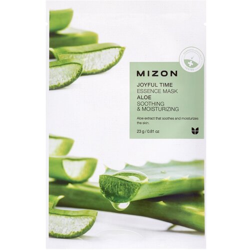 Тканевая маска для лица с экстрактом сока алоэ MIZON Joyful Time Essence Mask Aloe, 23 г