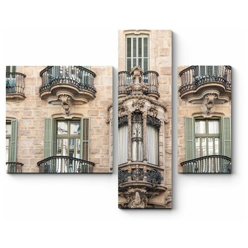 Модульная картина Фасад Дома Кальвета, Барселона80x66