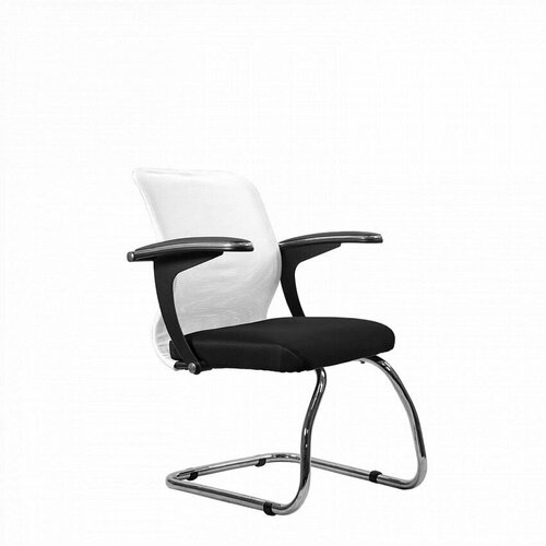 Компьютерное офисное кресло mетта SU-М-4/ подл. 160/осн. 007, Белое/Черное
