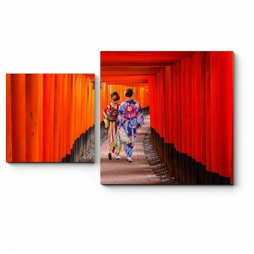 Модульная картина Дух Японии, Киото 50x30