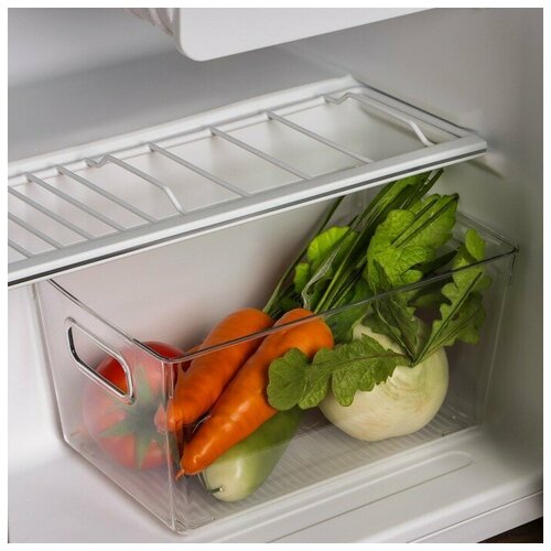 Контейнер для холодильника RICCO, 26,5×17×13 см, цвет прозрачный