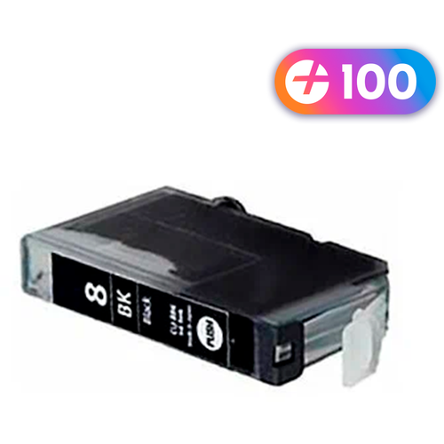 Картридж для Canon CLI-8BK, Canon PIXMA MP500, MP600, MP800, iP3300, iP4200, iP6600D, iX5000, MP610 и др. с чернилами черный новый заправляемый