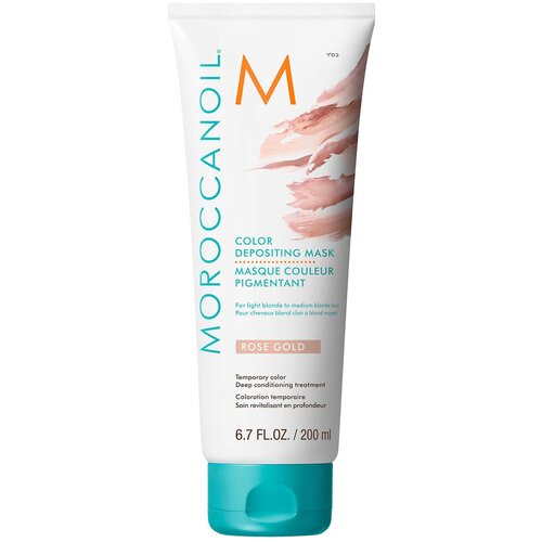 Moroccanoil Color Depositing маска тонирующая для волос Rose Gold, 200 мл, туба