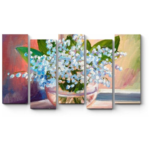 Модульная картина Весны прекрасные цветы 100x58