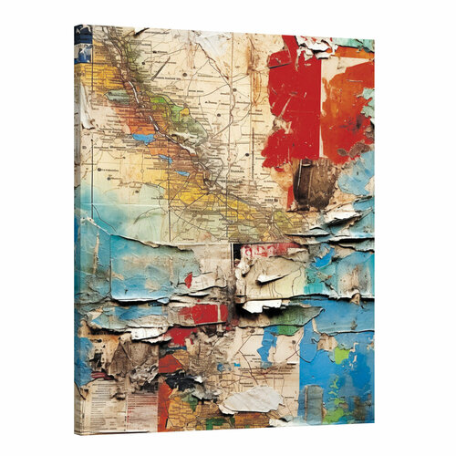 Интерьерная картина 50х70 "Карта сокровищ"