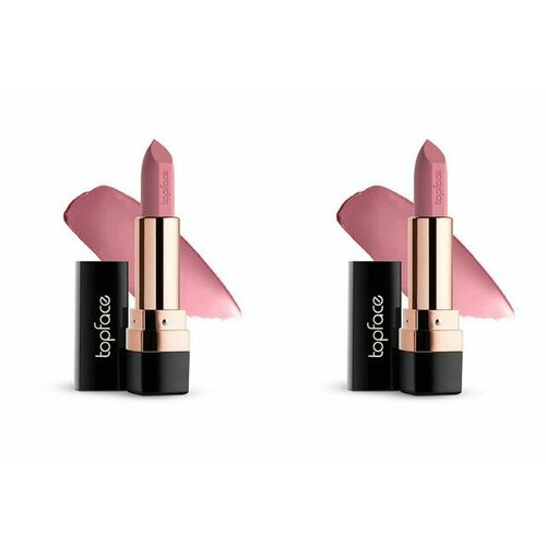 Topface Помада матовая устойчивая для губ Instyle Matte Lipstick, тон 08, розовый шифон, 4 гр, 2 шт.