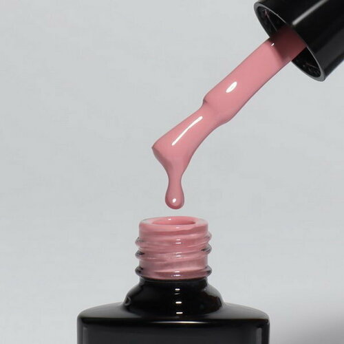 Гель лак для ногтей "DELICATE NUDE", 3-х фазный, 8 мл, LED/UV, цвет розовый