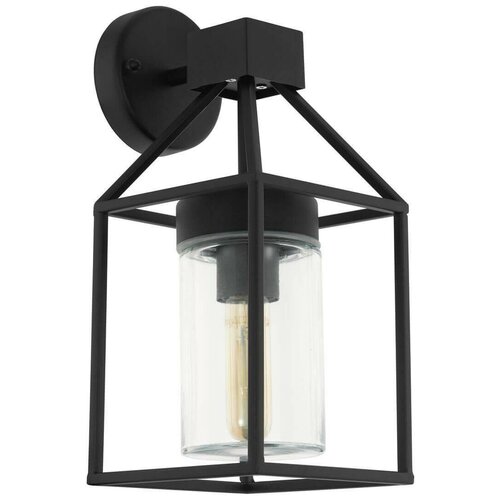 EGLO Светильник уличный Trecate 97296, E27, 60 Вт, цвет арматуры: черный, цвет плафона бесцветный
