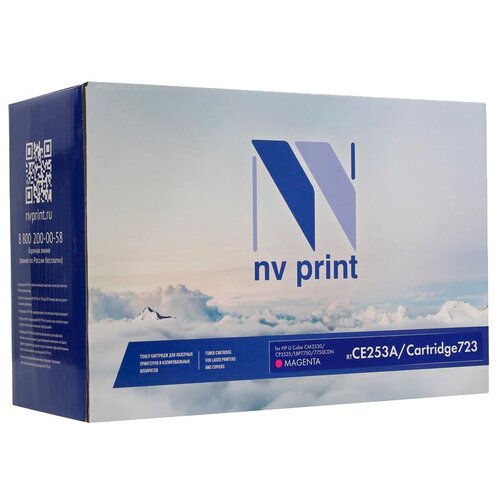 Картридж NV Print CE253A/723 Magenta для HP и Canon, 7000 стр, пурпурный