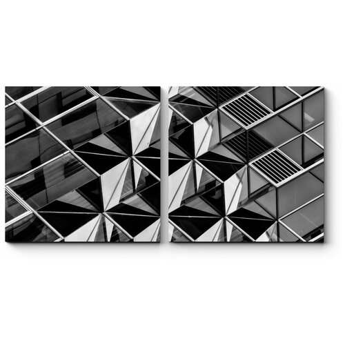 Модульная картина Геометрия архитектуры 170x85