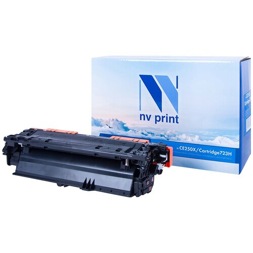 Картридж NV Print CE250X/723H Black для HP и Canon, 10500 стр, черный