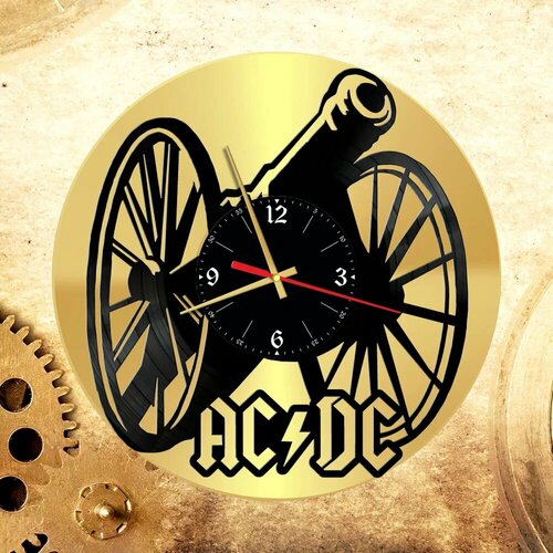 Настенные часы с группой AC DC, Malcolm Mitchell Young, Angus McKinnon Young, Bon Scott