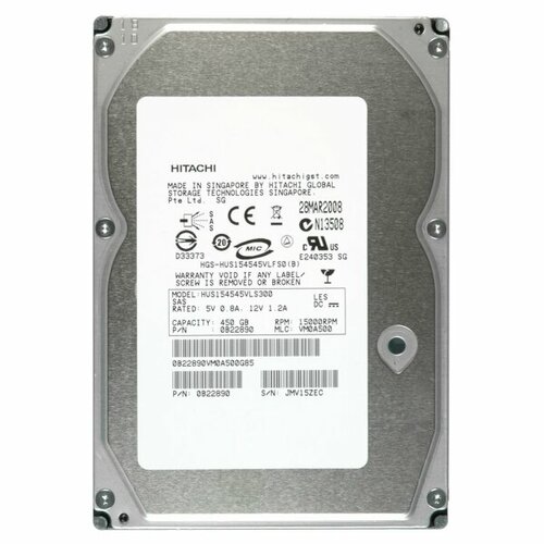 Жесткий диск Hitachi 0B22890 450Gb SAS 3,5" HDD