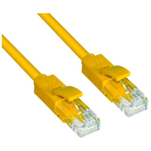 Патч-корд UTP 5E категории 3.0м Greenconnect GCR-LNC02-3.0m литой желтый