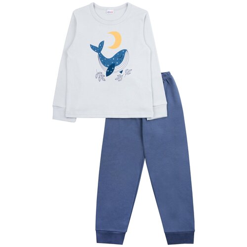 Пижама  YOULALA, размер 110-116, синий, белый