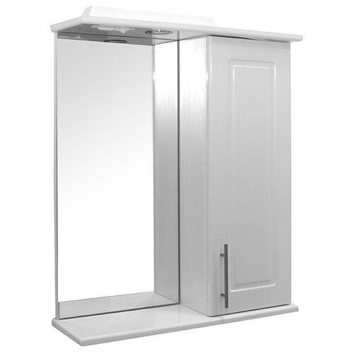Шкаф-зеркало для ванной Mixline Мираж-60 правый, (ШхГхВ): 60х22х73 см, белый