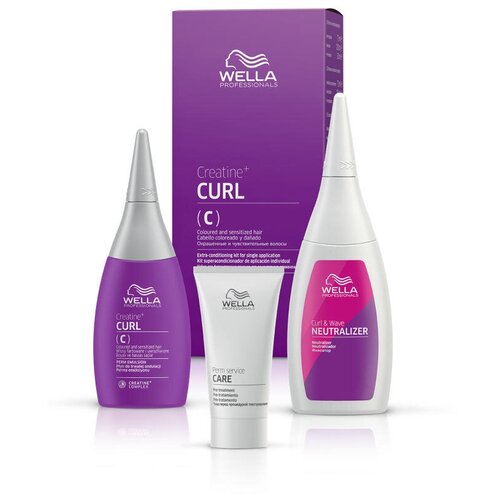 Wella Professionals Набор Creatine+ Curl для окрашенных и чувствительных волос, 205 мл