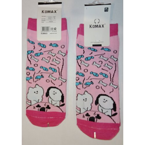Носки KOMAX 2 пары, размер L, розовый