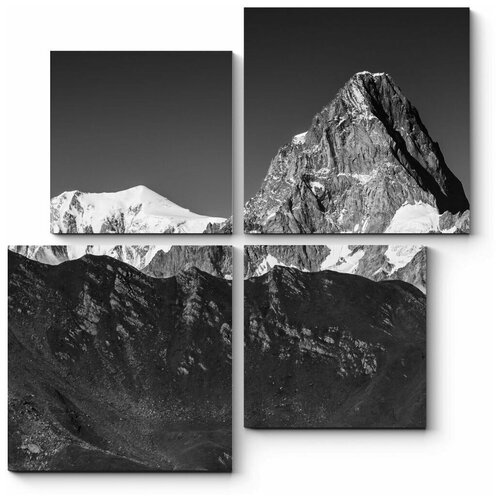 Модульная картина Величественные горы 90x90