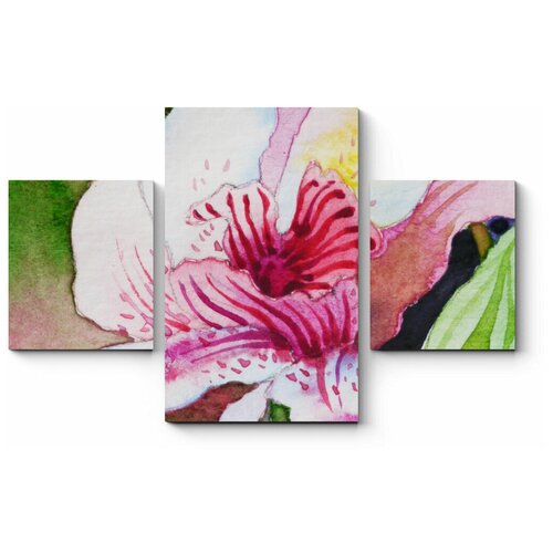 Модульная картина Изумительные переходы цвета орхидеи 170x111