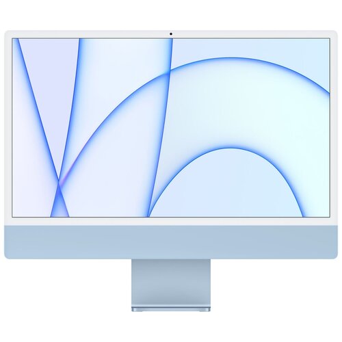 23.5" Моноблок Apple iMac 24" 2021 г. MGPK3RU/A, 4480x2520, Apple M1 2.064 ГГц, RAM 8 ГБ, SSD 256 ГБ, Apple M1 8-Core, MacOS, синий