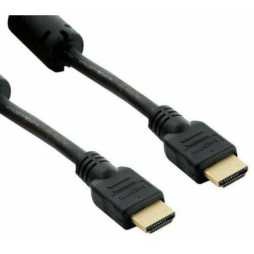 Кабель HDMI-HDMI, GOLD с ферритовыми кольцами, черный, 3 метра, Jett