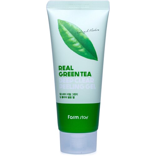 FarmStay Отшелушивающий гель с экстрактом зеленого чая Real Green Tea Deep Clear Peeling Gel