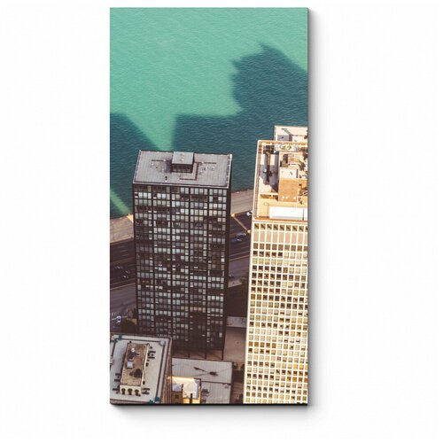 Модульная картина Пролетая над Чикаго 80x160