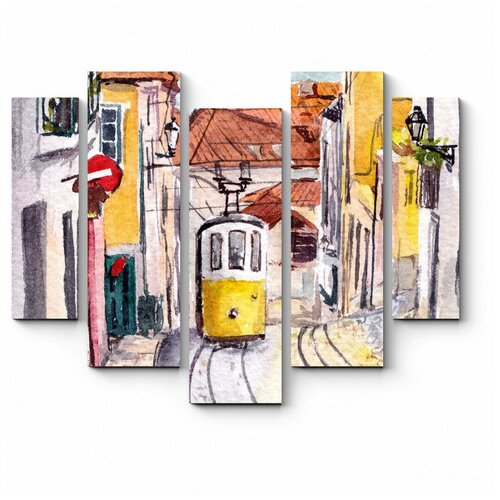 Модульная картина На узких улочках Лиссабона 141x114