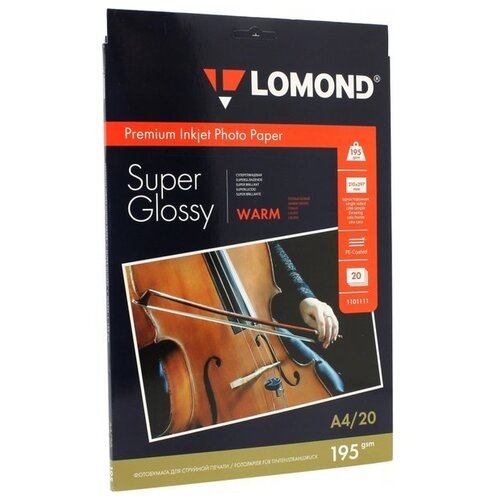 Бумага Lomond A4 Premium Photo Paper 1101111 195 г/м², 20 л, белый