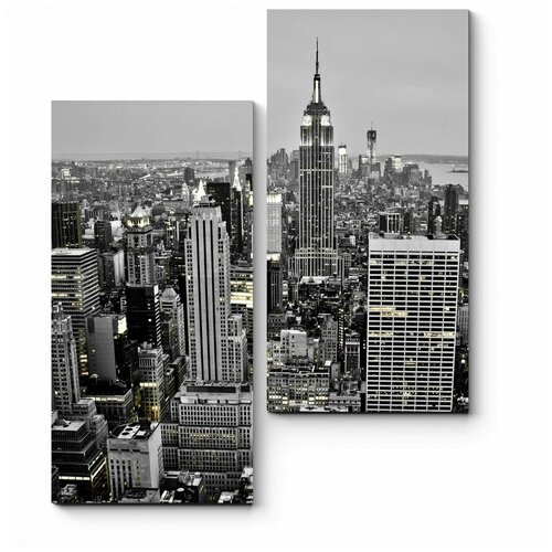 Модульная картина Нью-Йорк в серых тонах110x138