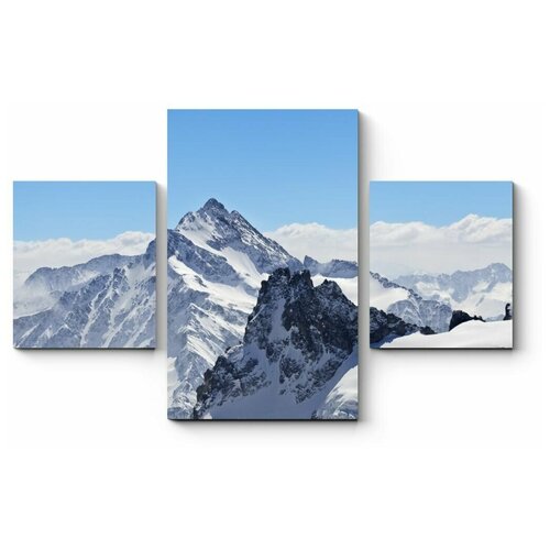 Модульная картина Зимний пейзаж на Маттерхорне 90x59