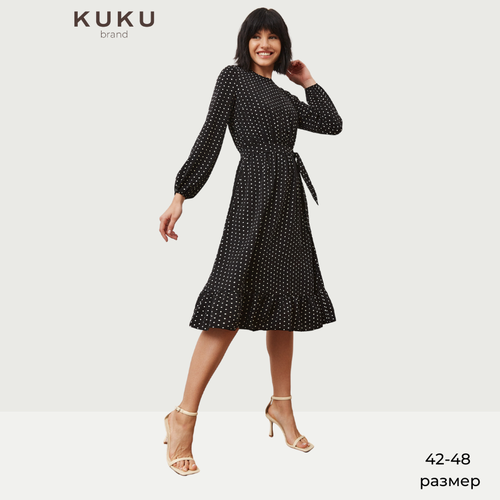 Платье KUKU, размер 44, черный