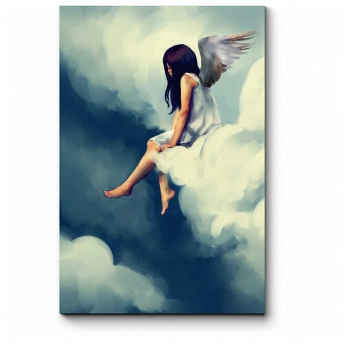 Модульная картина Ангел на облаке 70x105