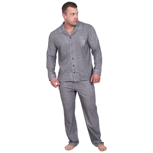 Пижама Оптима Трикотаж, размер 50, серый
