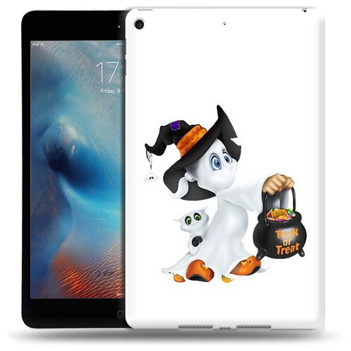Чехол задняя-панель-накладка-бампер MyPads Маленький призрак для iPad mini 1/iPad mini 2/iPad mini 3-A1432/A1454/A1455/A1489/A1490/A1491/A1599/A1601 противоударный