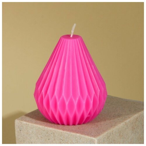 Свеча формовая "Оригами", розовая
